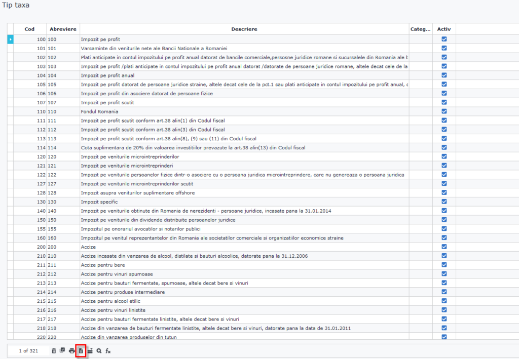 D406 (SAF-T) – Wiki Romania